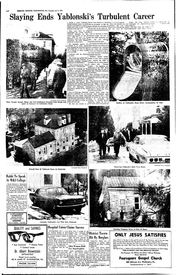 Fifty years later, the murder of the Yablonskis still resonates ...